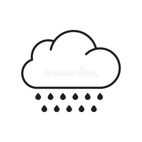 Rain Icon Cloud Rain Icon Stock Illustration Illustration Of Design 342966008