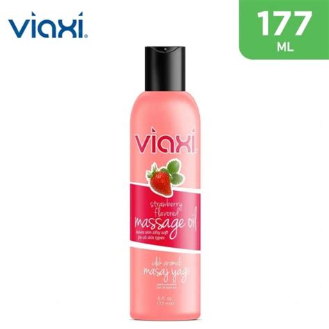 Buy Viaxi Strawberry Flavored Massage Oil 177 Ml توصيل