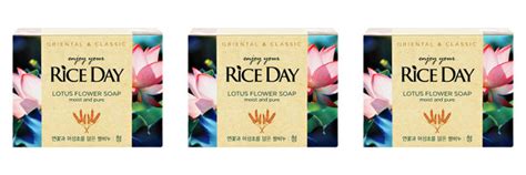 CJ Lion Туалетное мыло Rice Day, с лотосом, 100 г, 3 уп - купить с ...
