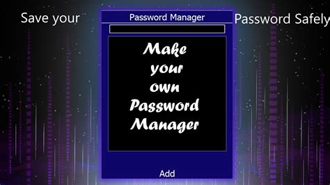 How To Make Your Own Password Manager Using Python Youtube