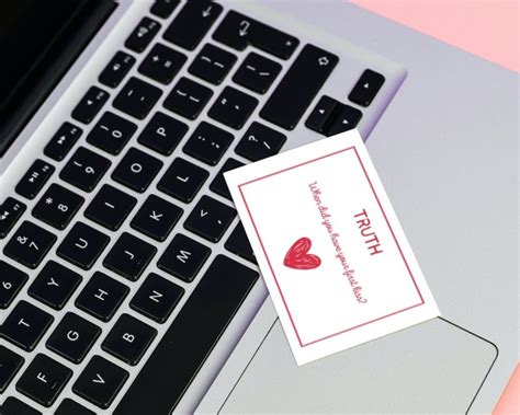 Printable Game For Couples Truth Or Dare Valentines Edition Question