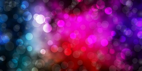 Dark Multicolor Vector Background With Circles 1876373 Vector Art At Vecteezy