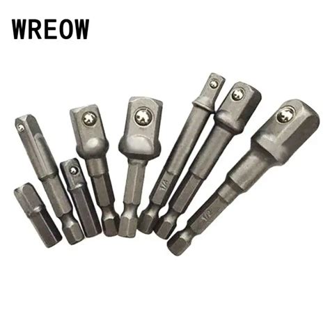 8PCS Hex Shank Drive Power Drill Electric Screwdriver Socket Adapter