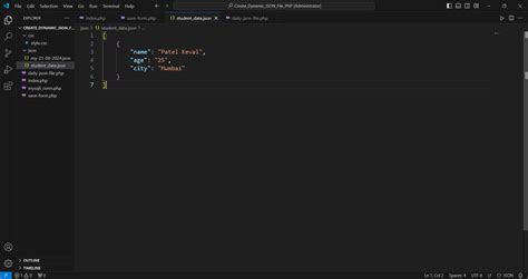 Submitting Html Form Data In Json File Without Mysql Database In Php
