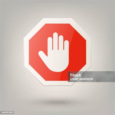 벡터 흰색과 빨간색 라운드 광택 금지 정지 신호경고 위험 표지판 프레임 아이콘 근접 촬영 도로 표지판의 위험한 플레이트 디자인
