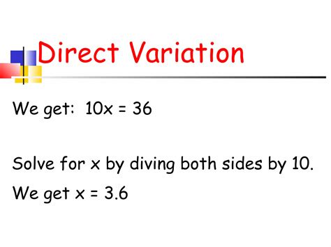 Direct And Inverse Variations Ppt