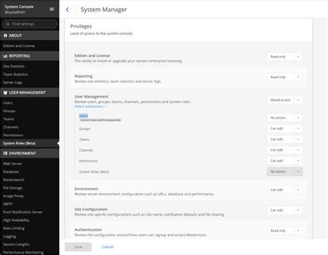 Mattermost System Console Symokasin