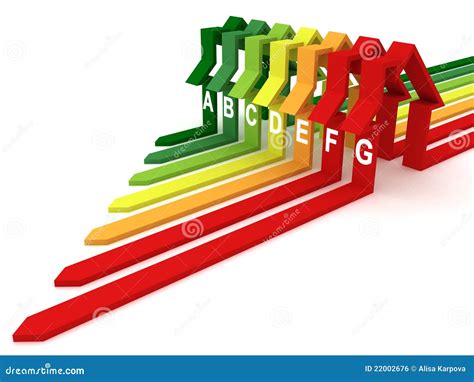 Energy Efficiency Concept On White Background Stock Illustration