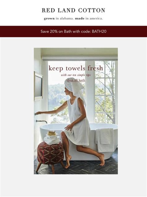 Red Land Cotton 10 Tips For Keeping Towels Fresh Milled