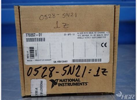 Used National Instruments Voltage Input Module Hgr Industrial Surplus