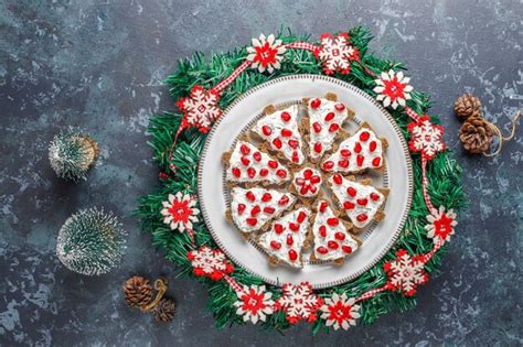 Free Photo Christmas Tree Shaped Snacks