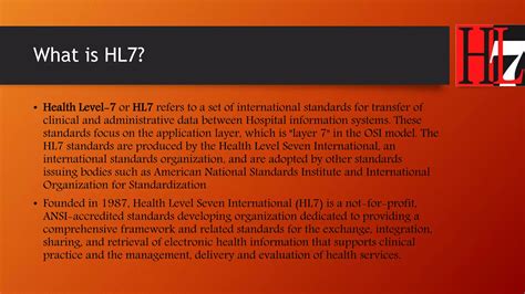 HL7 Health Level 7 PPT