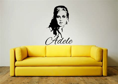 Adele Wall Art Sticker Decal A Fabulous Design For This Music Star