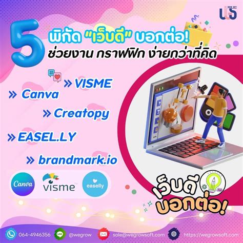 We Grow Soft ออกแบบเว็บไซต์ รับทำเว็บไซต์ 🚩 ปลุกพลัง Infographic สุด