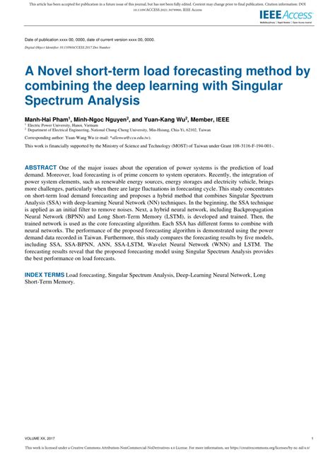 Pdf A Novel Short Term Load Forecasting Method By Combining The Deep