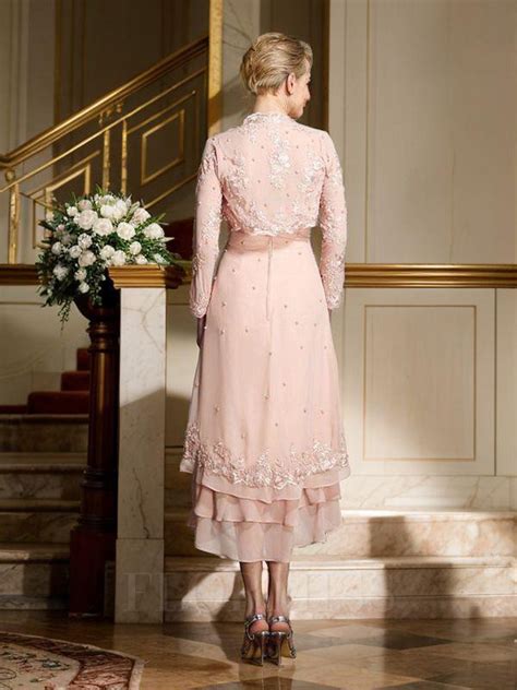 A Lineprincess Strapless Knee Length Chiffon Mother Of The Bride
