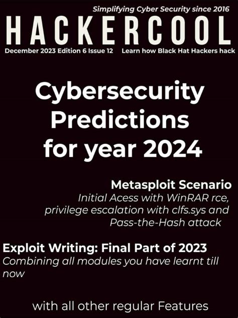 Hackercool 122023 Download Pdf Magazines Magazines Commumity