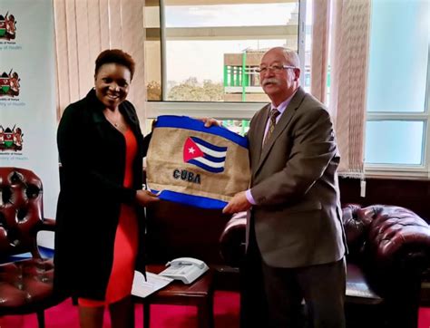 The Cuban Ambassador To Kenya Was Received By The Kenyan Cabinet