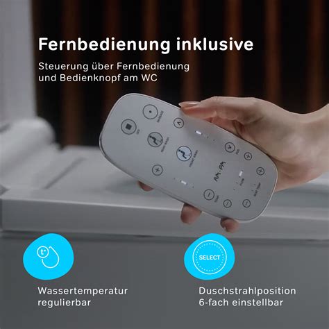 CCCPA1700SC Wand-WC mit TouchReel E-Sitz, Sitzheizung und Beleuchtung ...