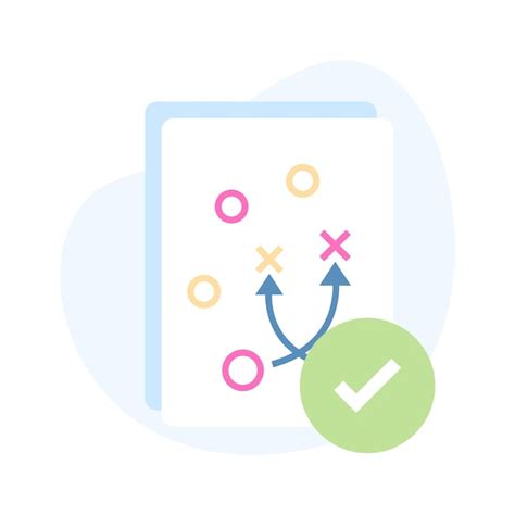 Premium Vector Strategy Tactical Planning Flat Icon In Modern Style