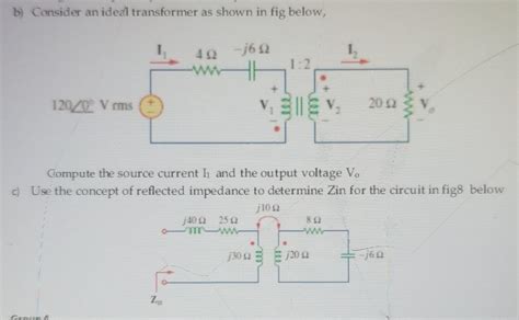 Solved Consider An Ideal Transformer As Shown In Figure Chegg
