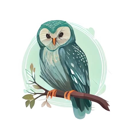Vintage Watercolor Owl 22505236 Png