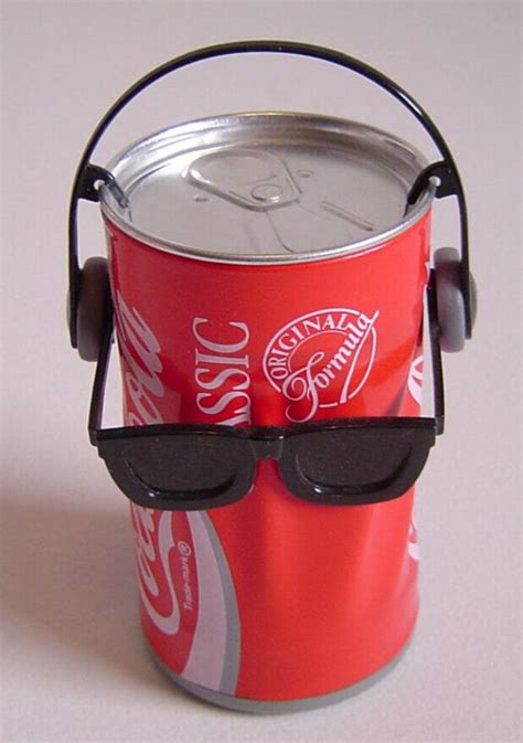 Vintage 1989 Dancing Coca Cola Coke Can With Sunglasses With Box Tested