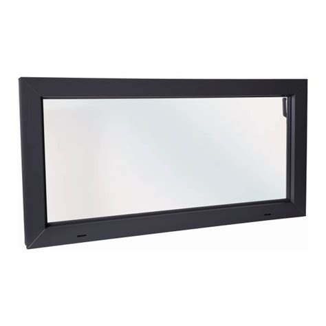 Okno Gospodarcze ACO PCV 100 X 50 Cm Antracyt Rozwierne I Uchylne