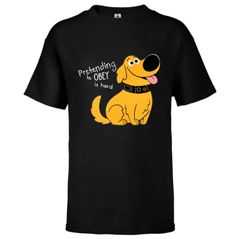 Disney And Pixars Dug Days Pretending To Obey Is Hard Short Sleeve T