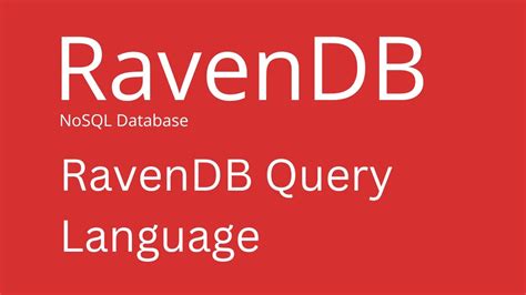 RavenDB How To Use Query In RavenDB Studio RQL YouTube