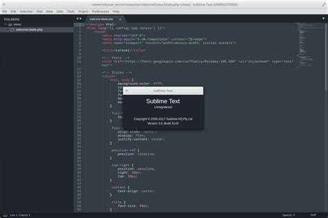 Nuestra Compañía Tímido Mediana Install Laravel Blade Sublime Text 3