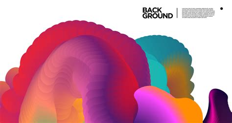 Vector Colorful Gradient Abstract Fluid Background For Banner Template 8389168 Vector Art At