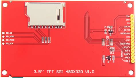 35 Lcd Driver Board Spi Ili9488 Tft Lcd Serial Port Module With Pcb
