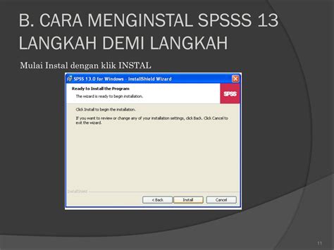 PPT INSTALASI SPSS 13 VERSI CRACKER PowerPoint Presentation Free
