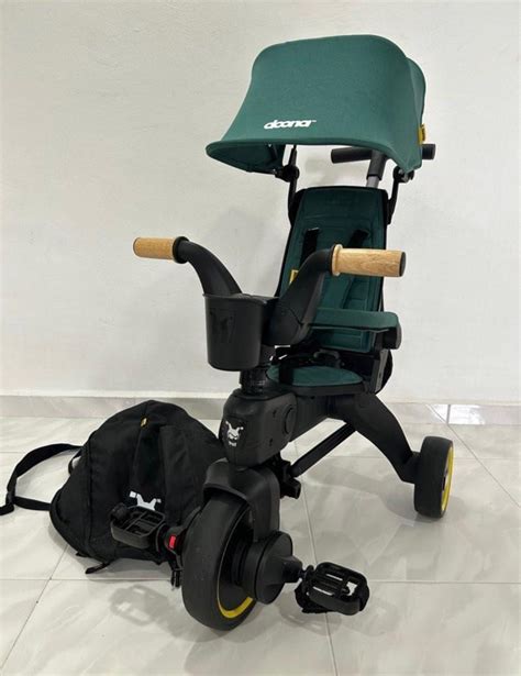 Doona S5 Liki Trike - Nitro Black / Racing Green, Babies & Kids, Going ...