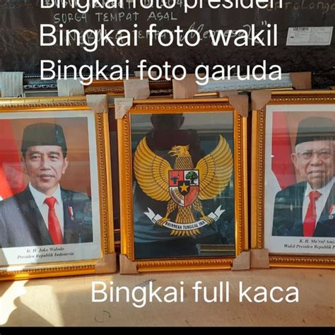 Jual Bingkai Foto Presiden Wakil Garuda Lengkap Jakarta Pusat
