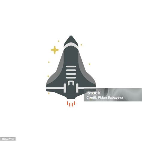 太空飛船 火箭彩色的圖示空間插圖的元素標誌和符號圖示可用於 Web徽標移動應用程式uiux向量圖形及更多space And Astronomy