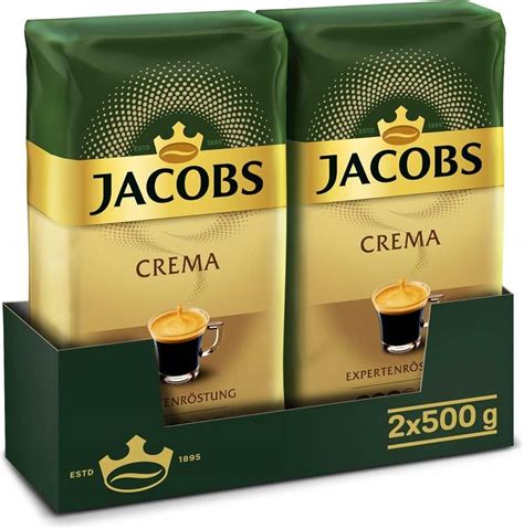 Kawa Jacobs Crema Intensywność 3/6 Ziarnista 2X500g - Ceny i opinie ...