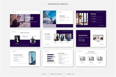 다목적 의료 비즈니스 슬라이드 프레젠테이션 템플릿 프리미엄 벡터