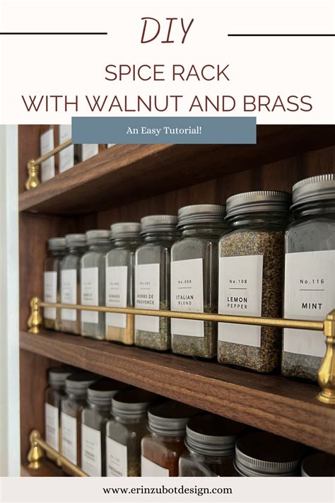 Diy Wood And Brass Spice Rack Artofit