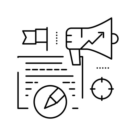 Content Marketing Copywriting Line Icon Vector Illustration 19591857