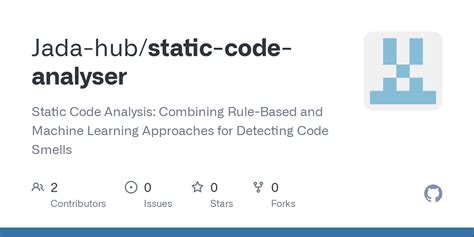 Github Jada Hubstatic Code Analyser Static Code Analysis Combining