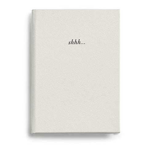 Eccolo Shhh… Hardcover Journal 4 X 5 6 College Ruled White 80