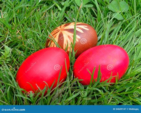 Easter Dekoration With Colorful Egs Stock Image Image Of Food