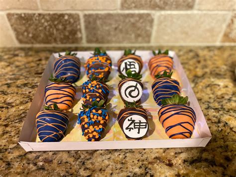 Strawberry Ideas Chocolate Covered Strawberries Dragon Ball Z Goku