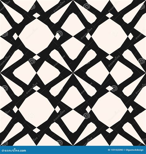 Elegant Monochrome Ornament With Mesh Lattice Grid Net Diamond