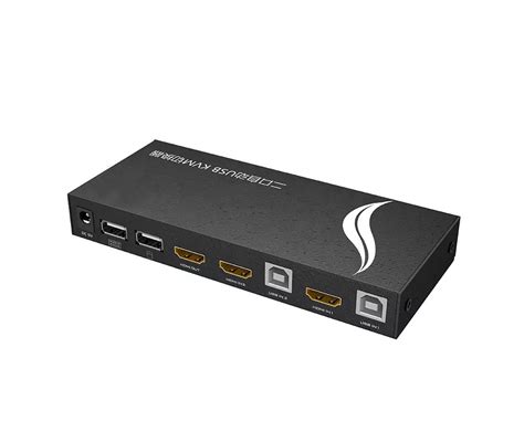 China 2 Port Auto USB HDMI Kvm Switch With Built In Cables China HDMI Switch And HDMI Switcher