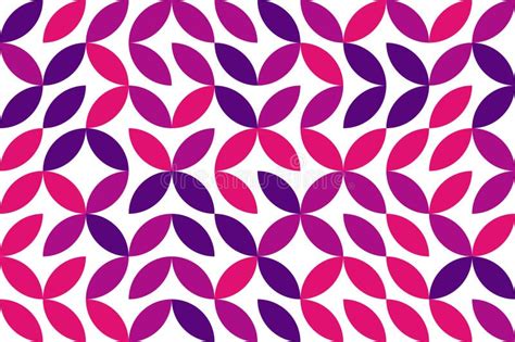 Interconnecting Circles And Ovals Abstract Retro Fashion Texture Stock Illustration