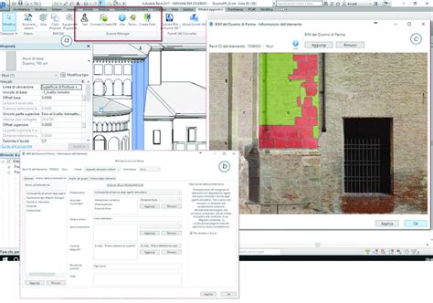 Interfacce implementate a Ribbon panel di Revit con le funzionalità Download Scientific