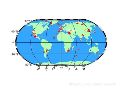 Mmap包 绘制世界地图并投点（matlab）matlab M Map地图投影 Csdn博客